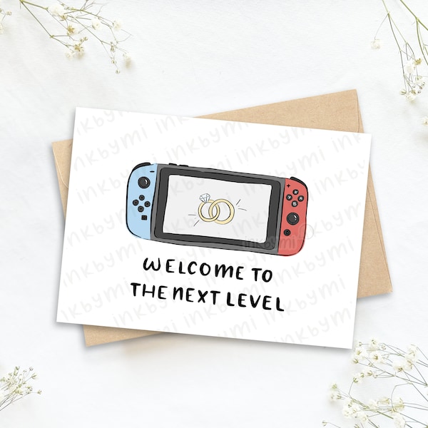 Personalised Wedding Card Gamer - Etsy