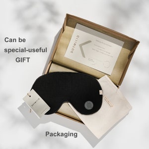 Oversized Linen Eye Sleep Mask Sleeping • Organic Oeko-tex Standard ...