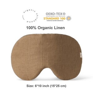 Oversized Linen Eye Sleep Mask Sleeping • Organic Oeko-tex Standard ...