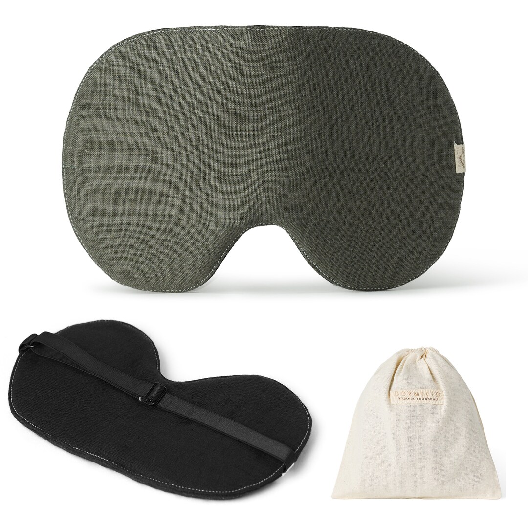Oversized Linen Eye Sleep Mask for Sleeping 100%organic Cotton Travel ...