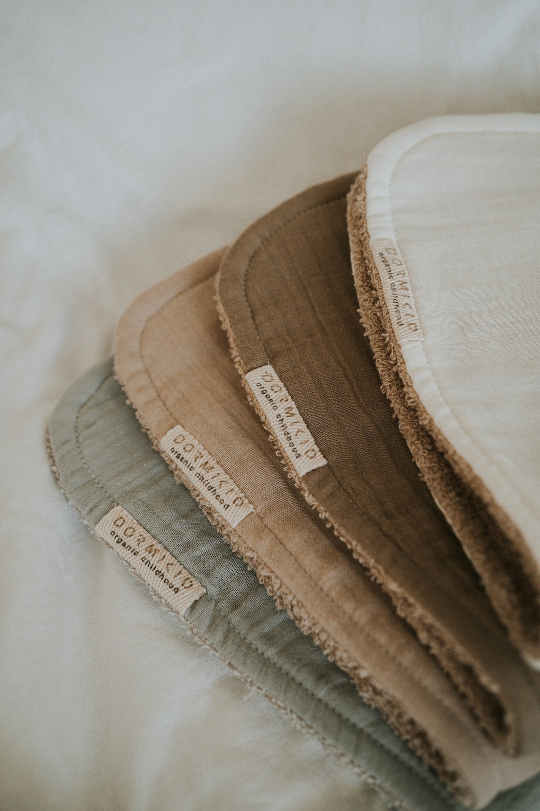 Organic Burp Cloths Set • Pure 100% Cotton Muslin Super Soft Oeko-tex ...