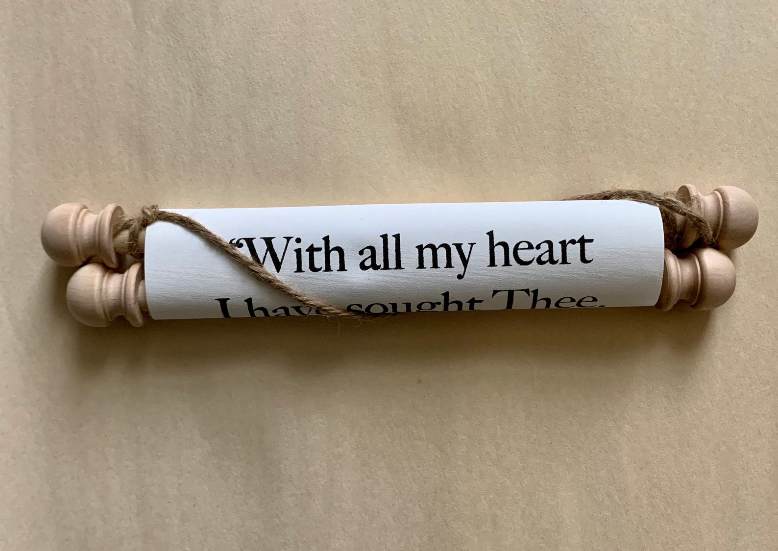 The Memory Scrolls "with All My Heart I Have Sought Thee" Cotton Canvas ...