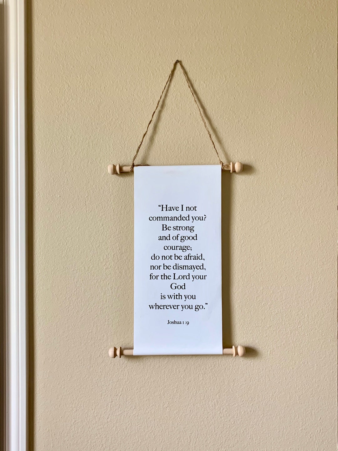 The Memory Scrolls Cotton Canvas Have I Not Commanded You, Christian ...