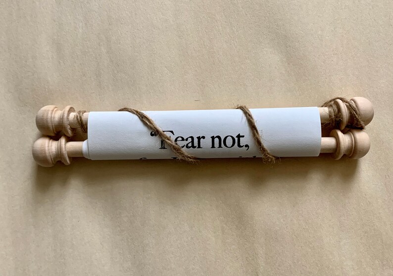 The Memory Scrolls "fear Not for I Am With You" Cotton Canvas Christian ...