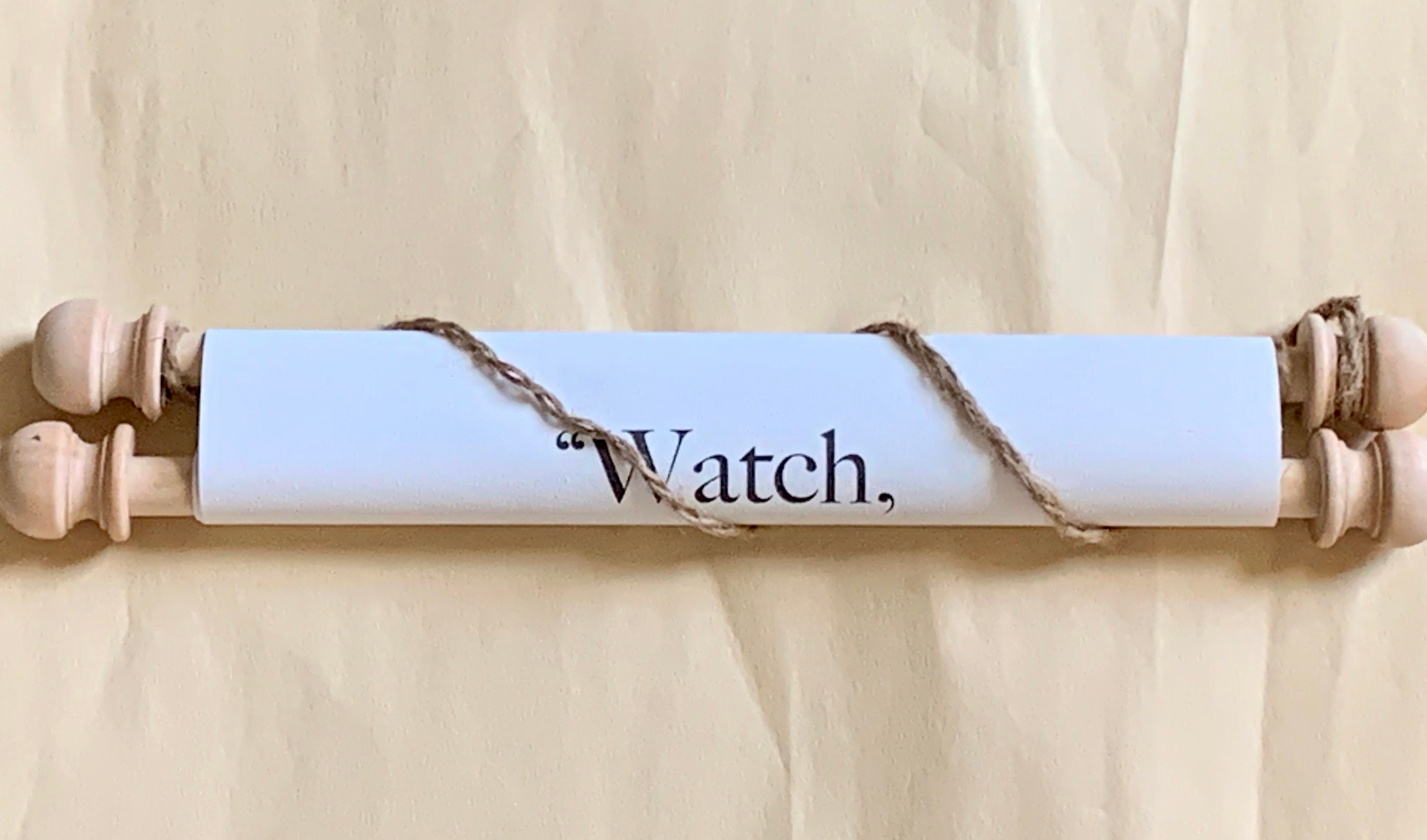 The memory scrolls "Watch Stand Fast in the Faith" cotton canvas scroll ...