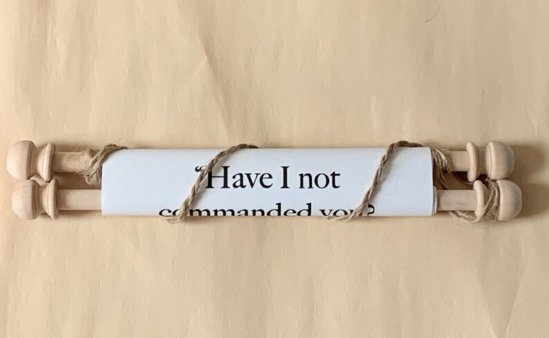 The Memory Scrolls Cotton Canvas Have I Not Commanded You, Christian ...