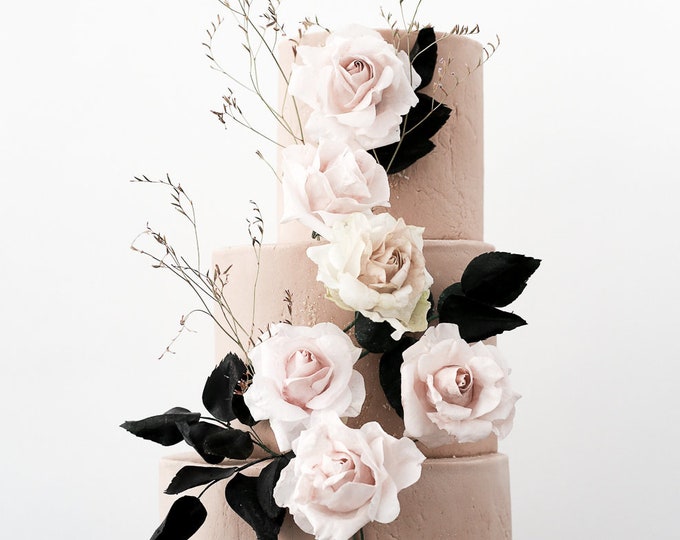 Edible Flowers, 3D Realistic Edible Wafer Paper Roses - Etsy