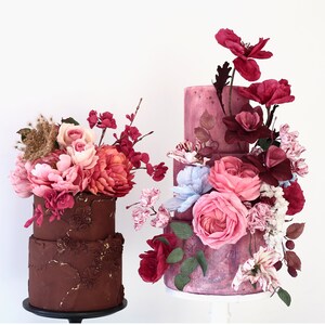 POPPY WAFER PAPER Flower Cake Topper, Wafer Paper Flower for Cake ...