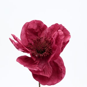 POPPY WAFER PAPER Flower Cake Topper, Wafer Paper Flower for Cake ...