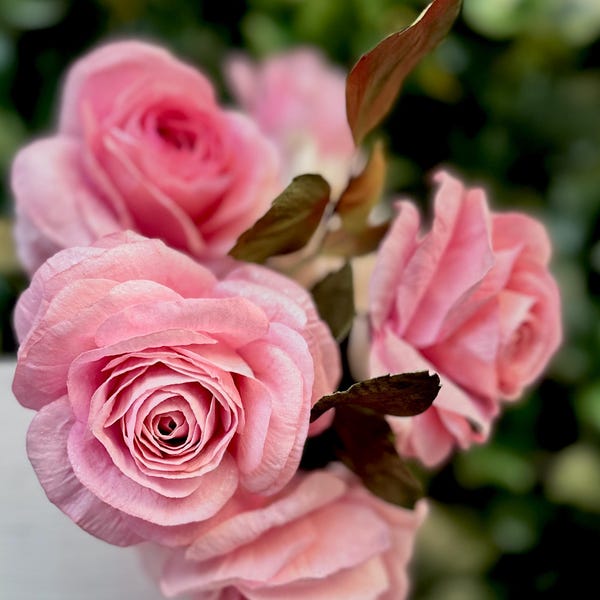 Handmade Edible Sugar Tea Rose Vintage English Flower Cake Topper ...