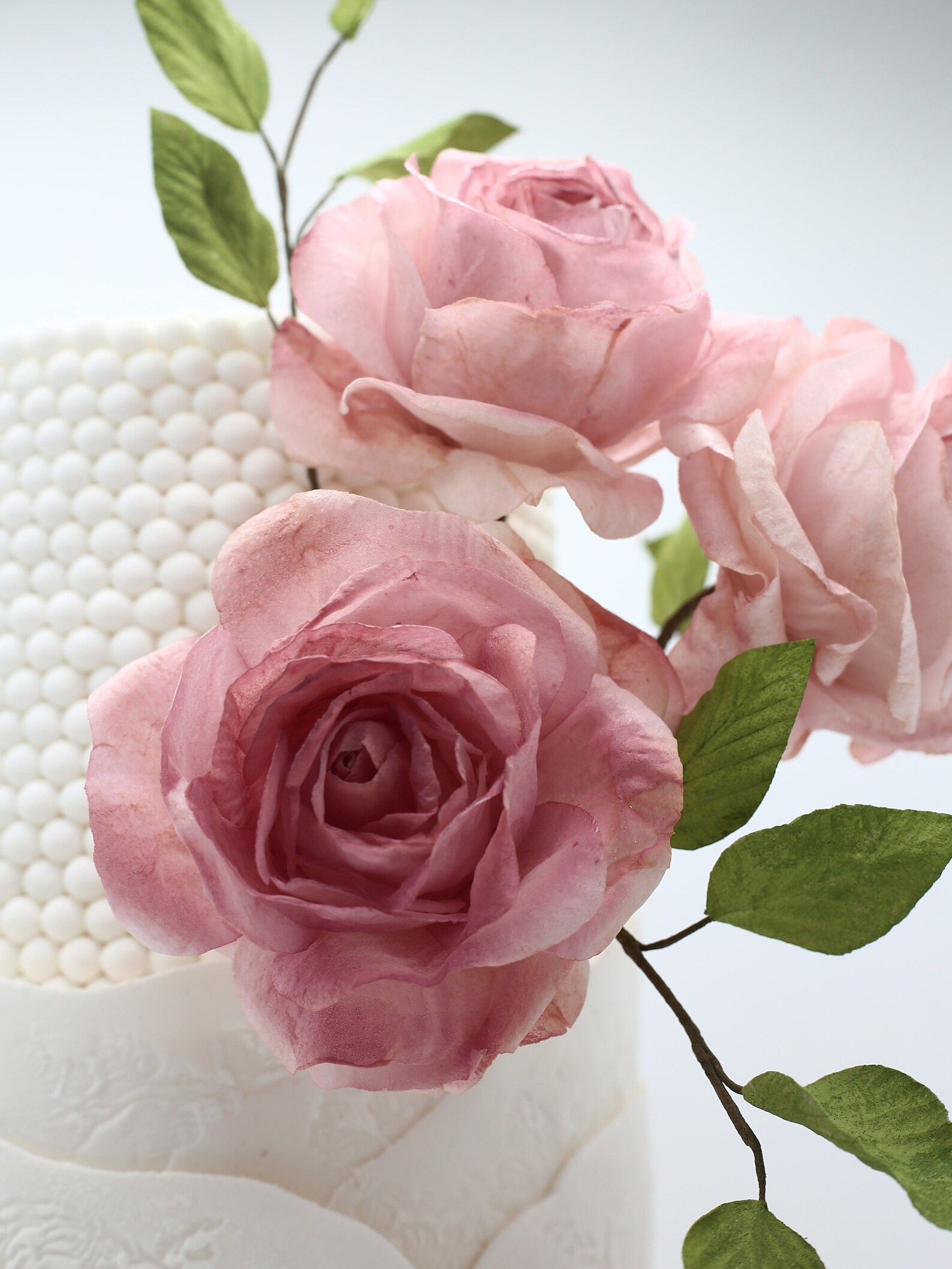 CAKE TOPPER ROSE Wafer Paper Edible Flowers Wedding Cake - Etsy