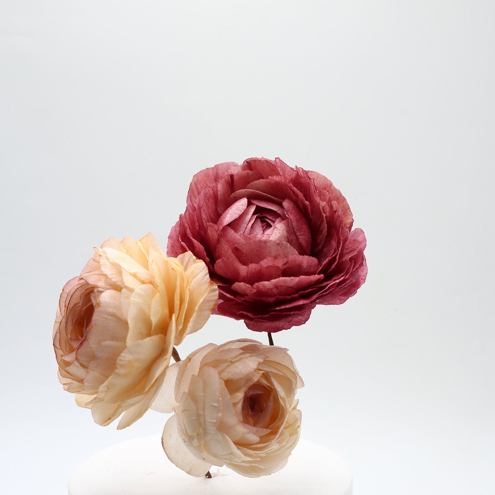 Wafer Paper Ranunculus Tutorial: Cake Flower Guide (PDF Pattern) - Etsy