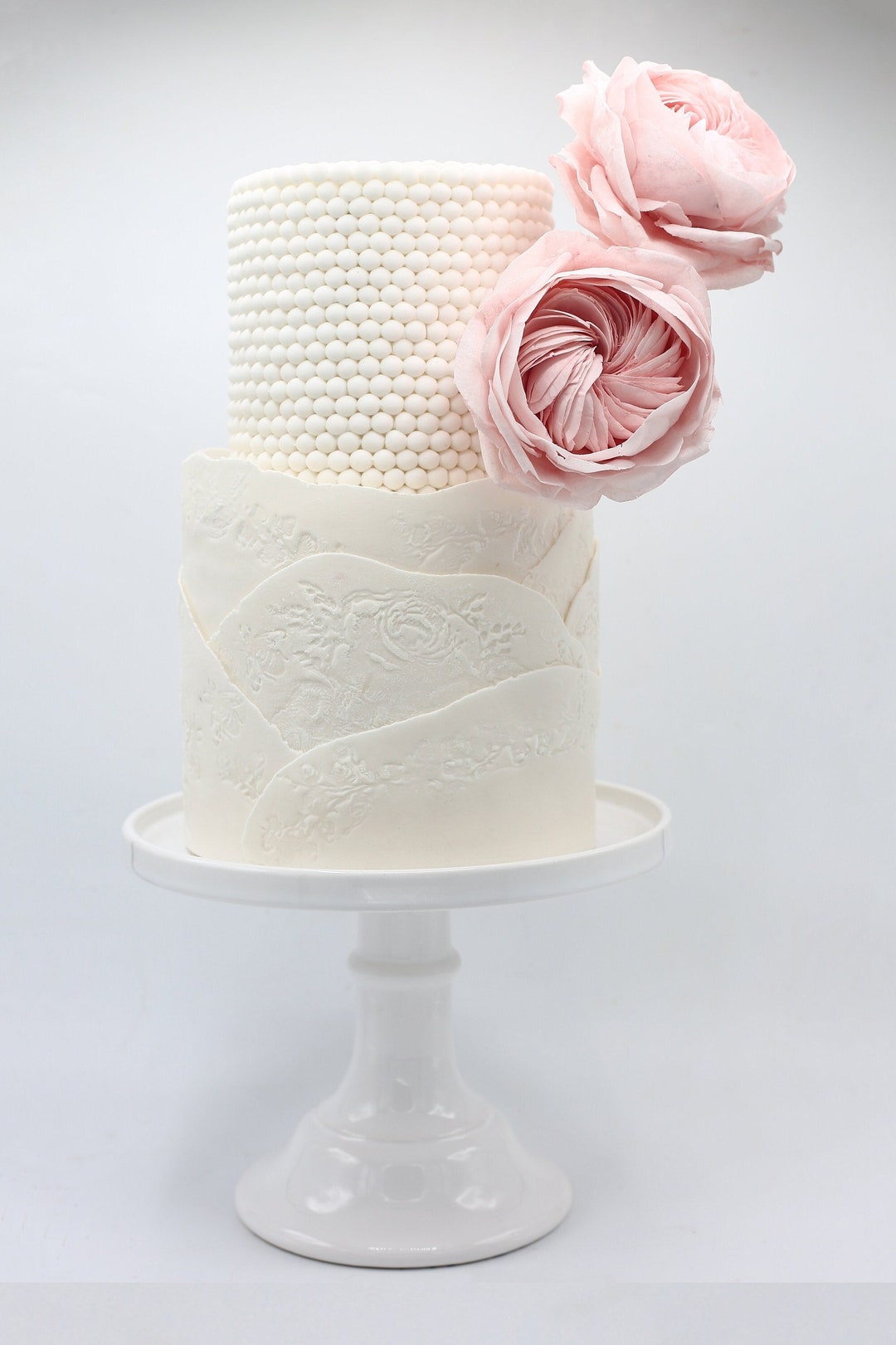 DAVID AUSTIN Rose,wafer Paper Flower, Torten Deko, Cake Topper, Wedding ...