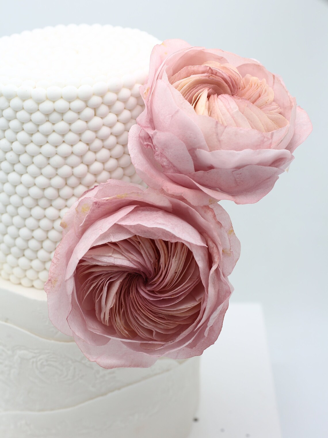 DAVID AUSTIN Rosewafer Paper Flower Torten Deko Cake - Etsy