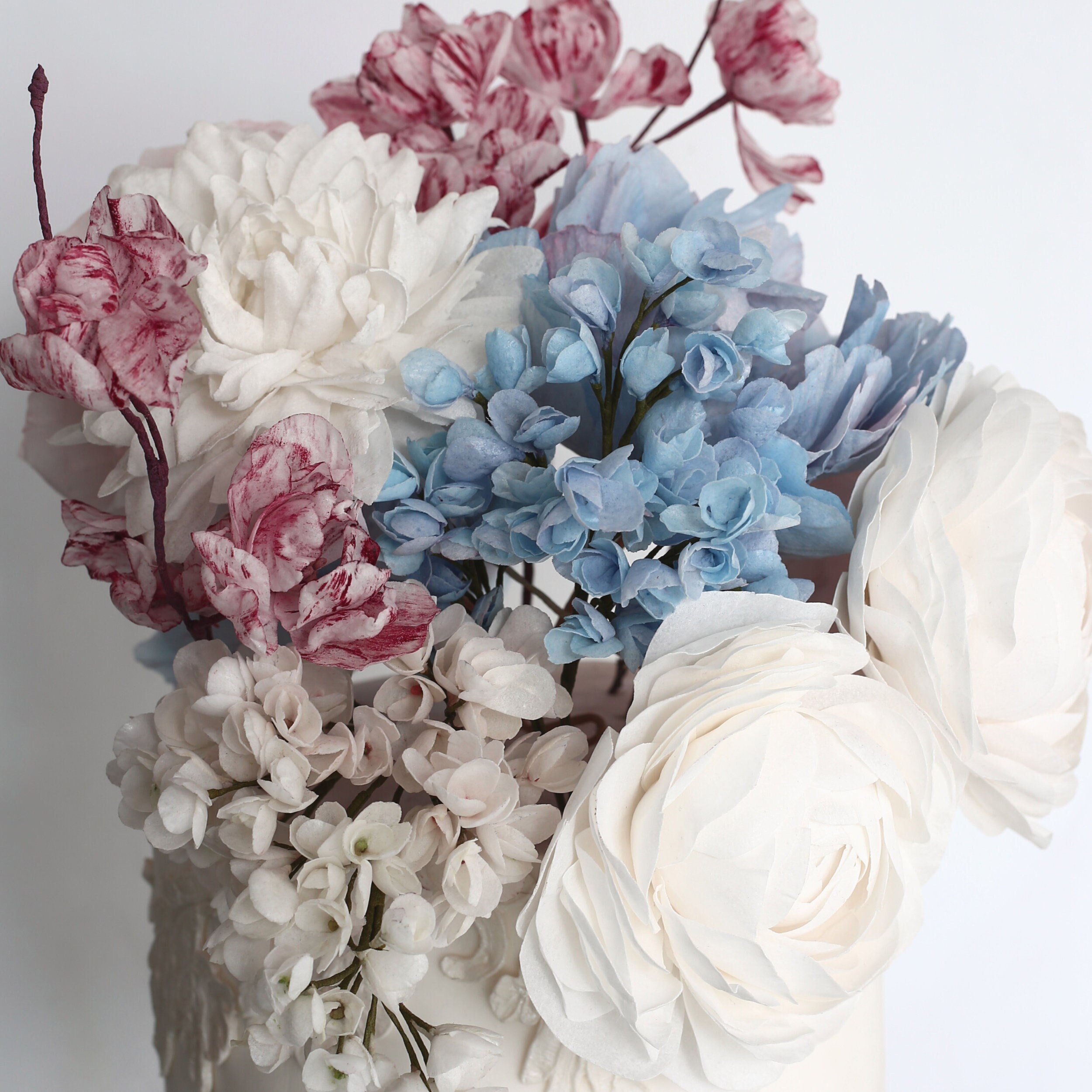 WAFER PAPER FLOWERS Composition Edible Flowers Wedding Cake - Etsy