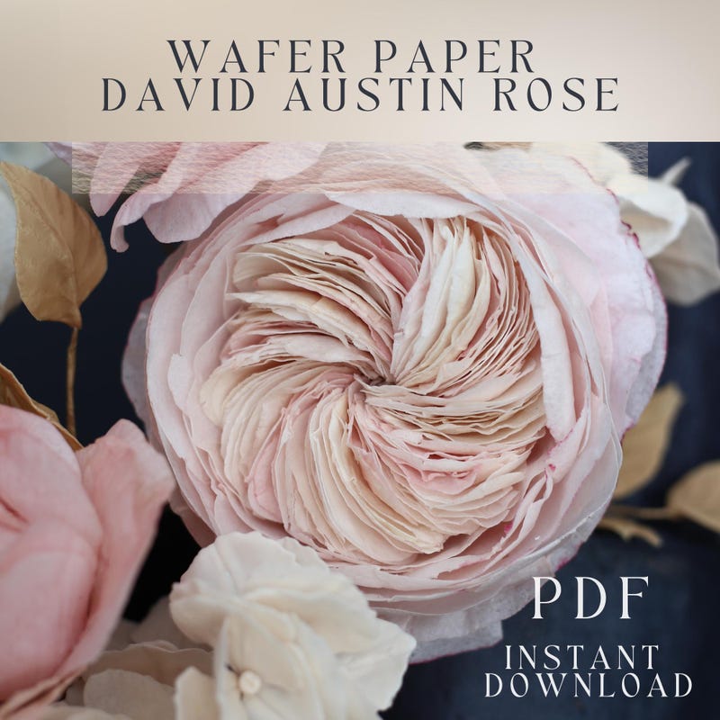 Sugar Wafer Paper Flowers - Etsy