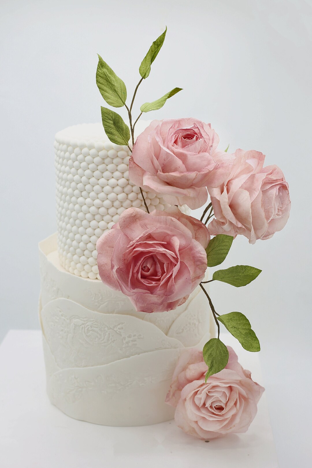 CAKE TOPPER, ROSE Wafer Paper , Edible Flowers, Wedding Cake Decor ...