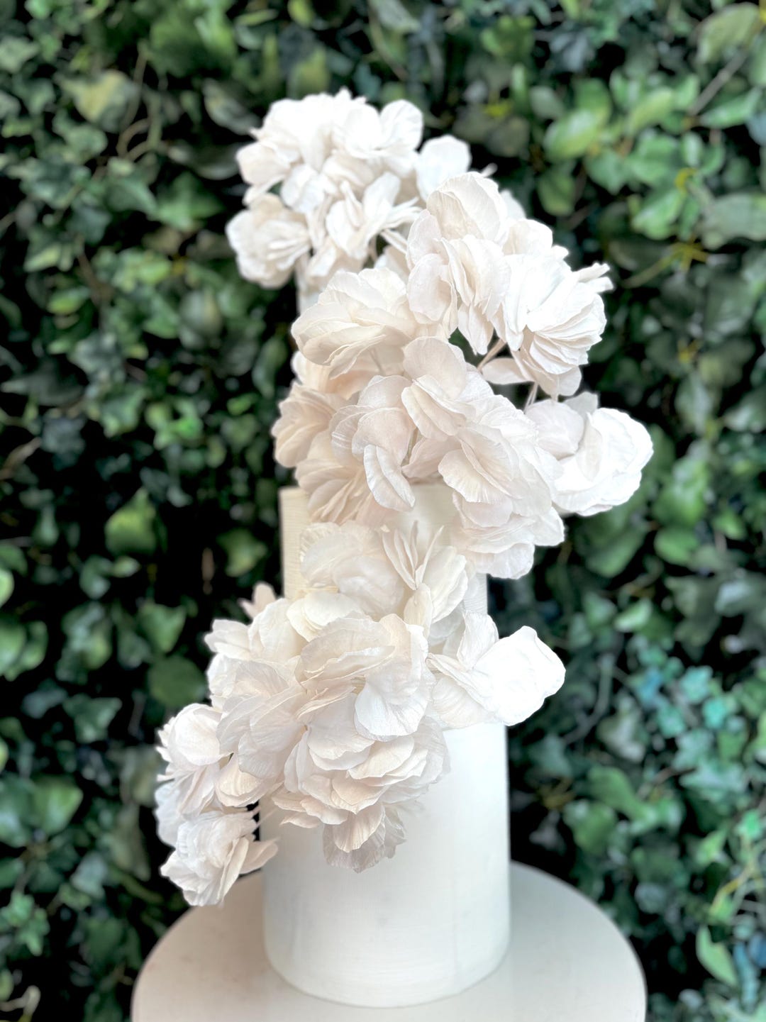 Wafer Paper Hydrangea Cake Topper: Edible Wedding Cake Flowers - Etsy