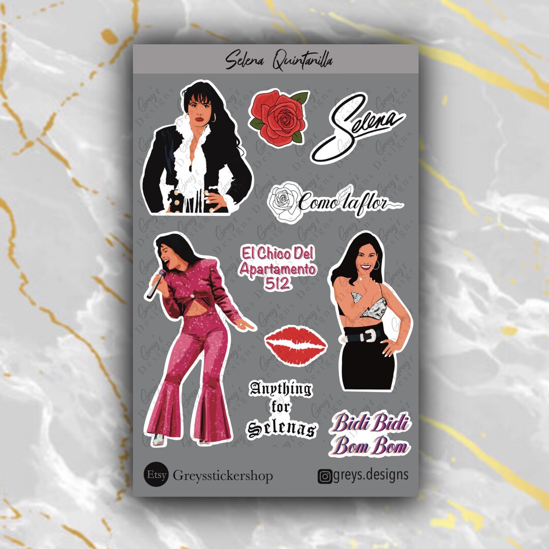 Selena Quintanilla Stickers Sticker Sheet - Etsy