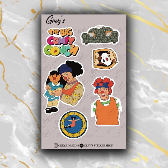 The Big Comfy Couch Stickers Sticker Sheet - Etsy