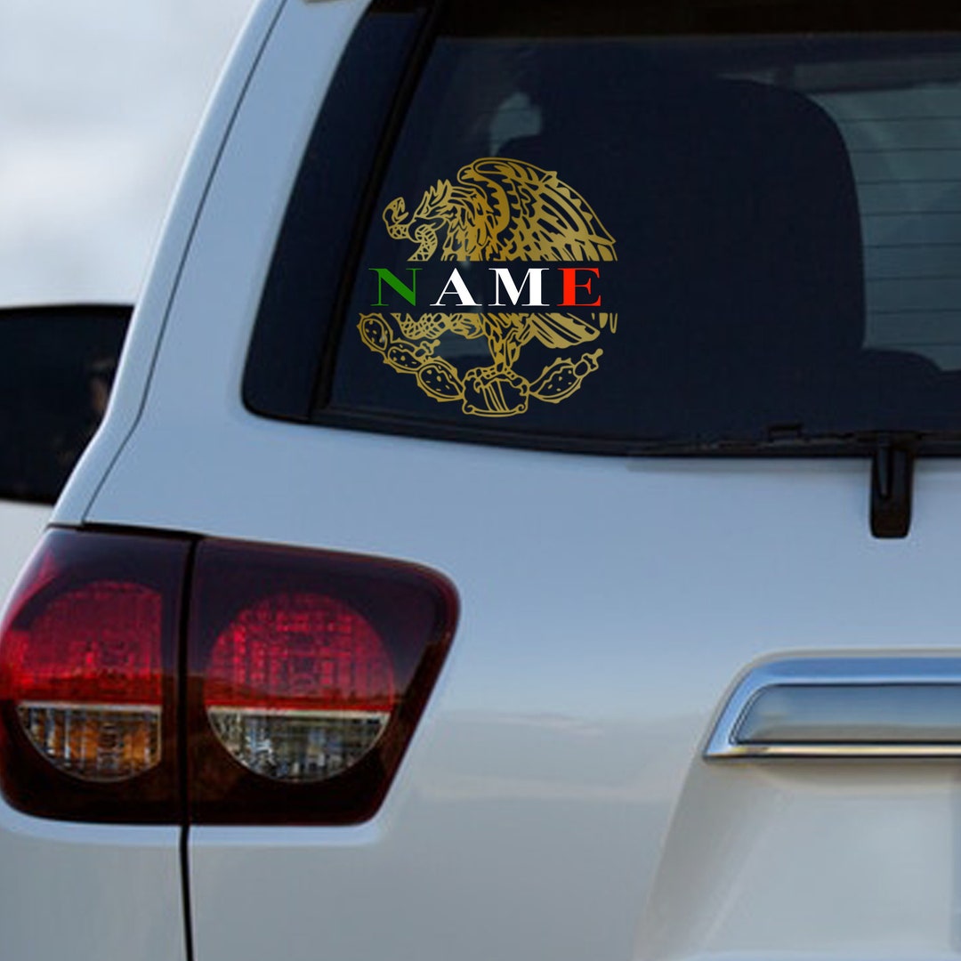Personalized Mexico Eagle Decal - Etsy