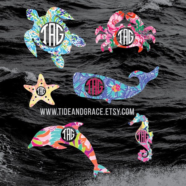 Sea Turtle Monogram - Etsy