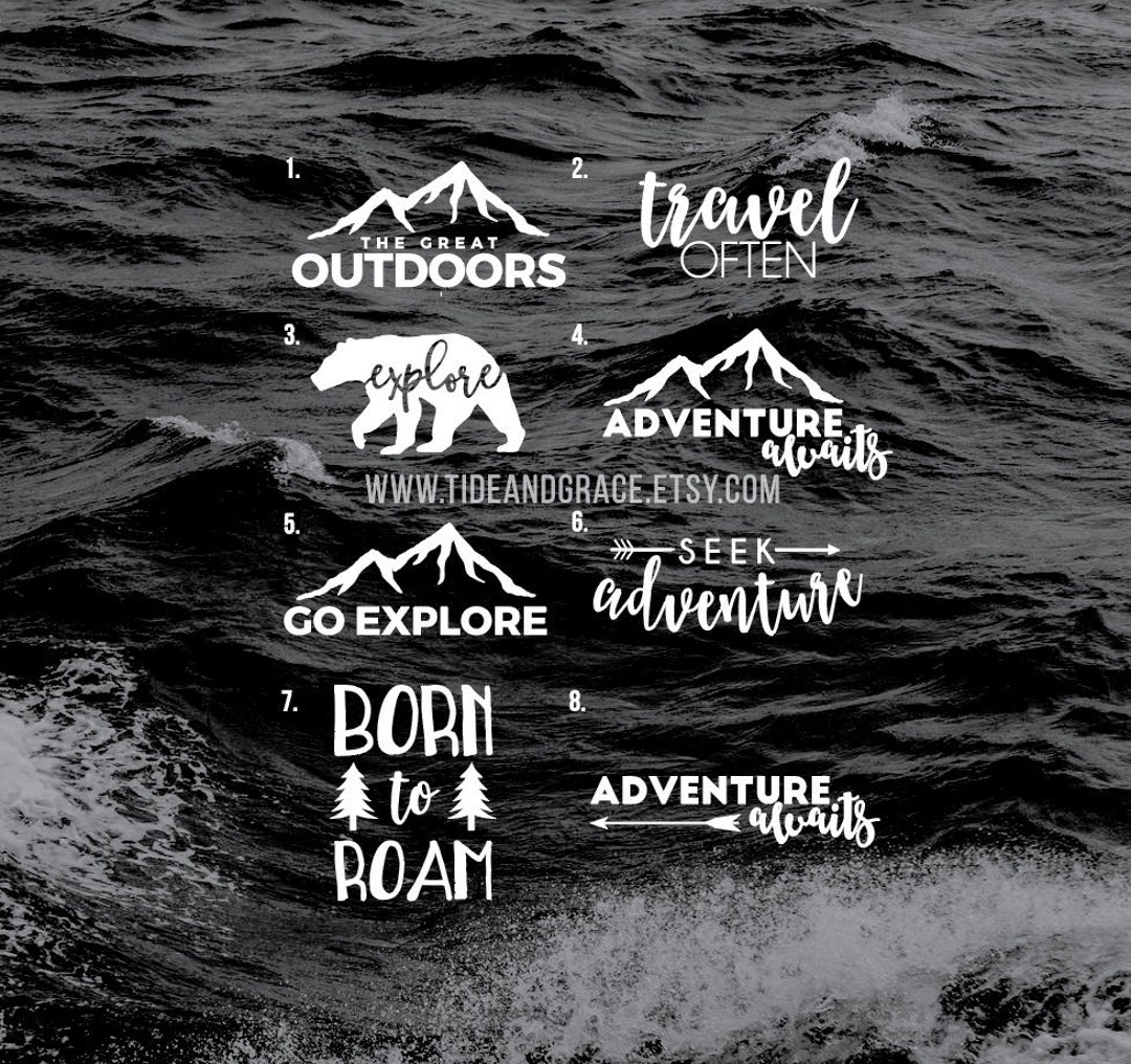 Adventure Decal Travel Explore - Etsy