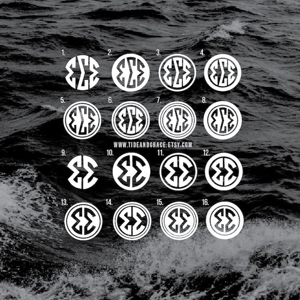 Greek Letter Decal - Etsy