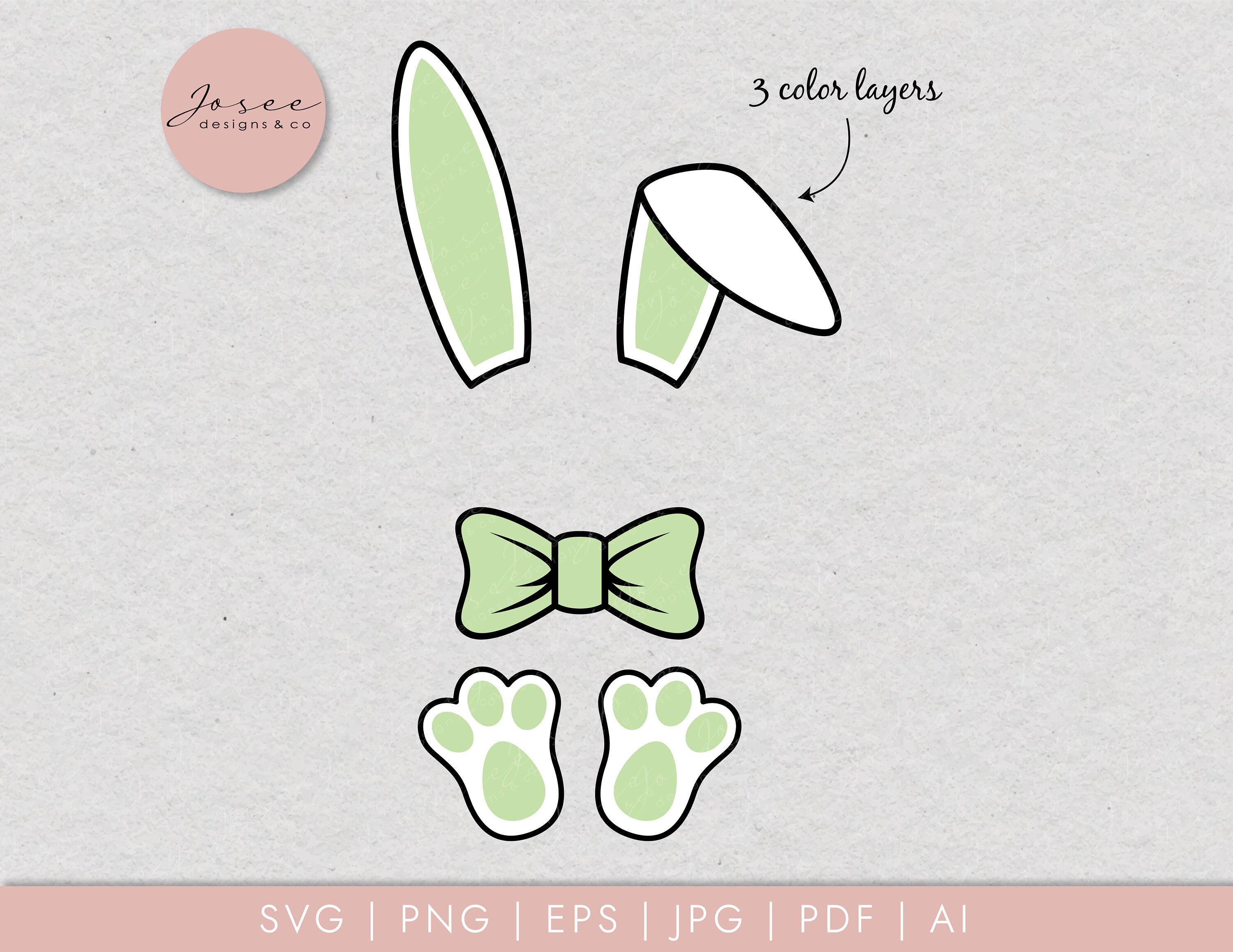 Easter Bunny SVG Bunny SVG Rabbit Feet Svg Bunny Ears Svg | Etsy