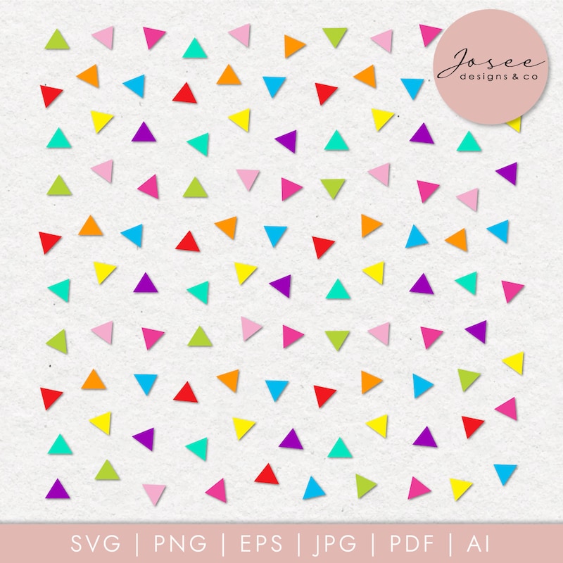 Triangle Confetti - Etsy
