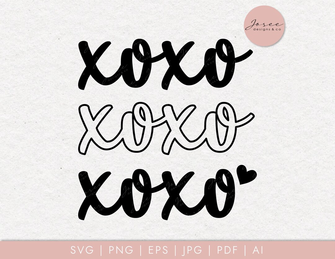 XOXO SVG, Love Svg, Kiss Svg, Xoxo Heart Svg, Cupid Svg, Wedding Svg ...