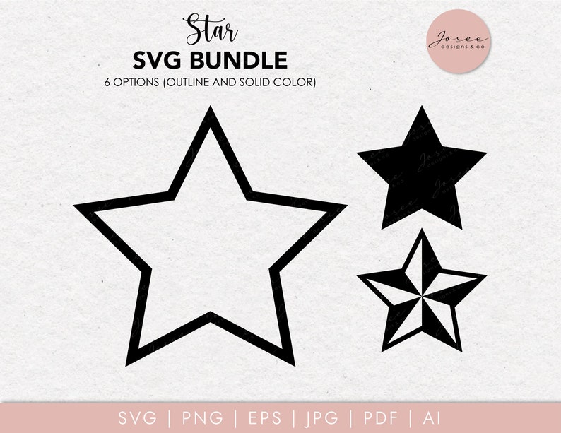 Star Svg Bundle, Star Outline Svg, Star Svg, Star Clipart, Star Cutout ...