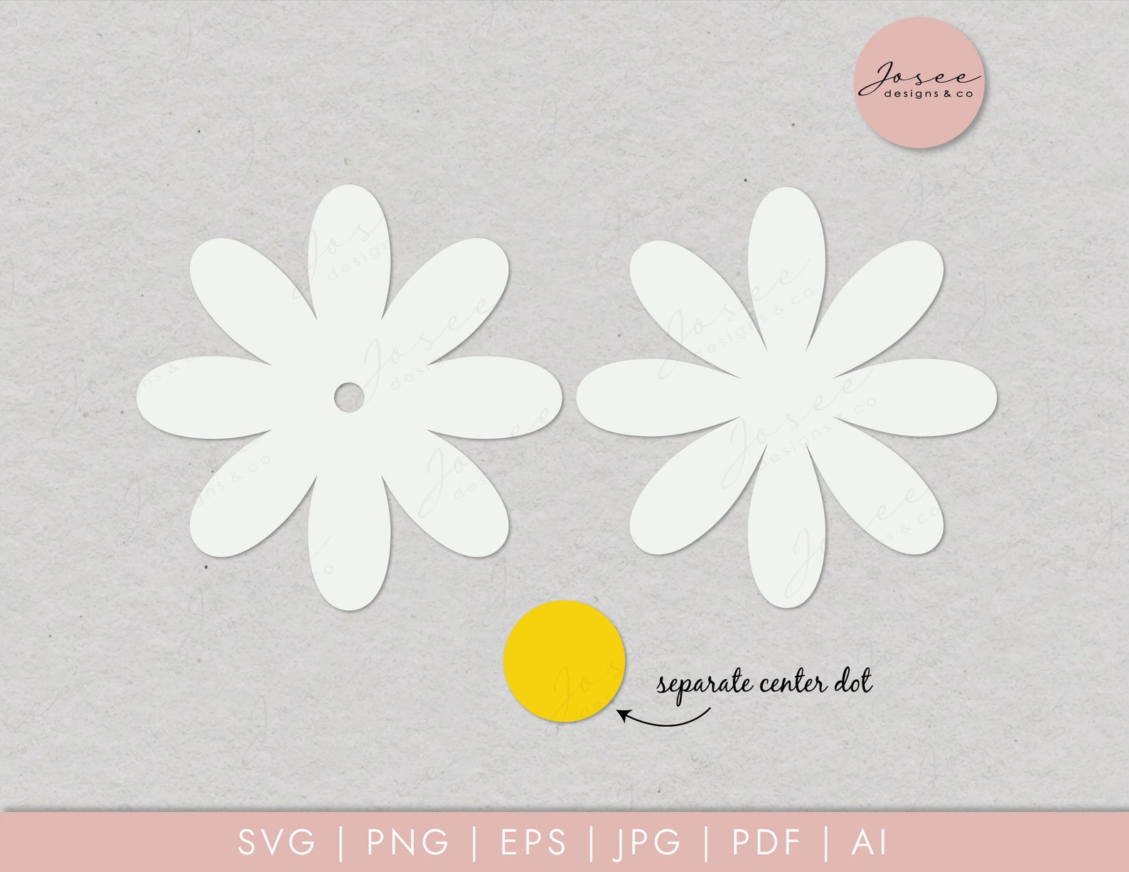 Daisy Svg Daisy Monogram Svg Spring Svg Flower SVG Floral - Etsy