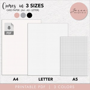 Dot Grid Paper, Lined Paper, Graph Paper, Notebook Paper, Dotted Paper ...
