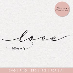 Love SVG, Love, Love Script Svg, Love Cursive Svg, Wedding Svg ...