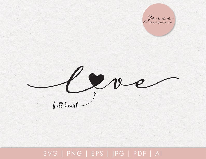 Love SVG Love Love Script Svg Love Cursive Svg Wedding - Etsy