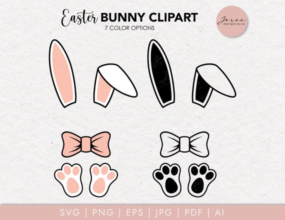 Easter Bunny SVG Bunny SVG Rabbit Feet Svg Bunny Ears Svg | Etsy