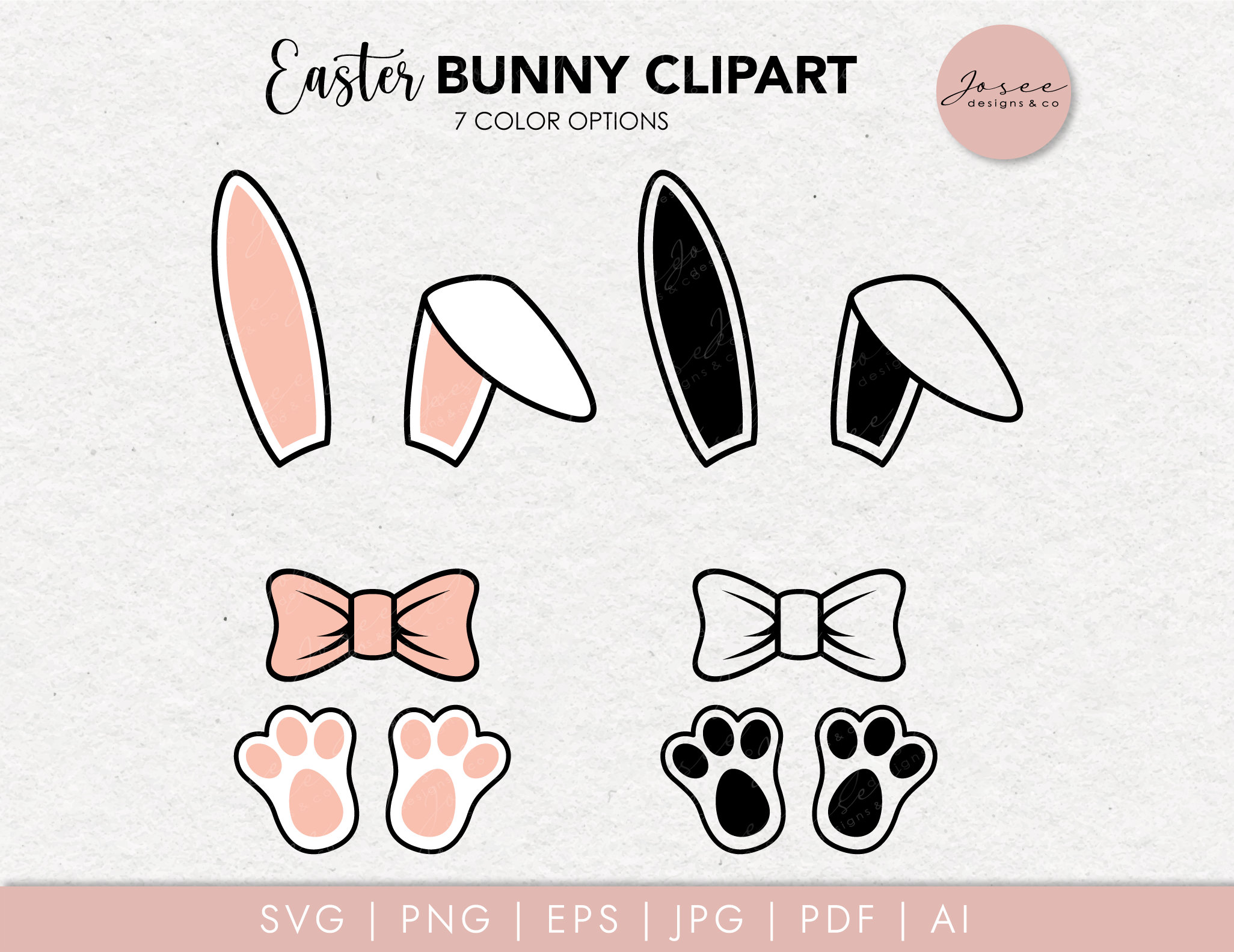 Easter Bunny SVG Bunny SVG Rabbit Feet Svg Bunny Ears Svg | Etsy