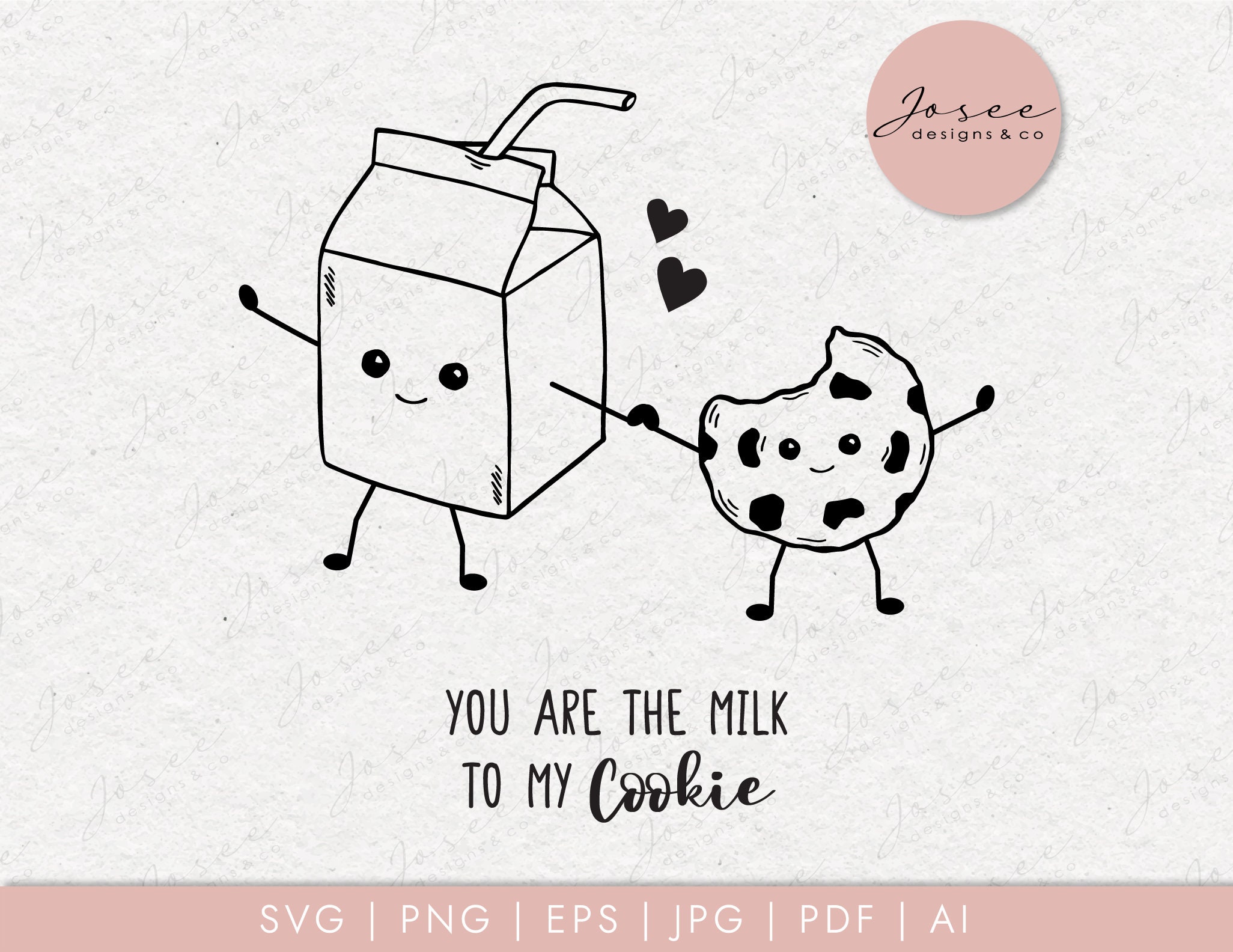 Milk and Cookie Clipart SVG Png Doodle Clipart Hand Drawn - Etsy Canada