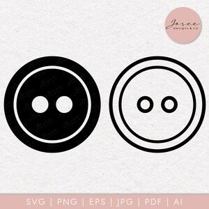 Sewing Button Svg, 2 Hole Buttons, Seamstress Svg, Tailor Svg, Button ...