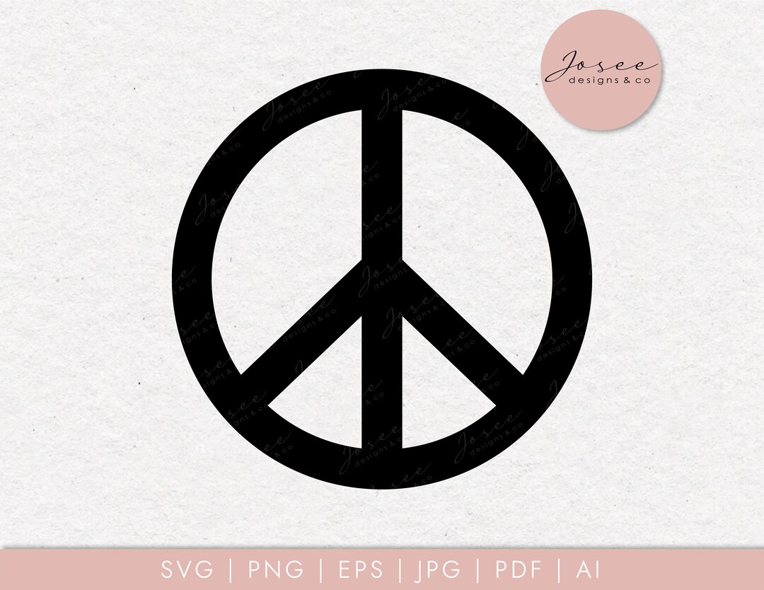 Peace Sign Svg, Peace Love SVG, Stop War Svg, Show Your Love, Support ...