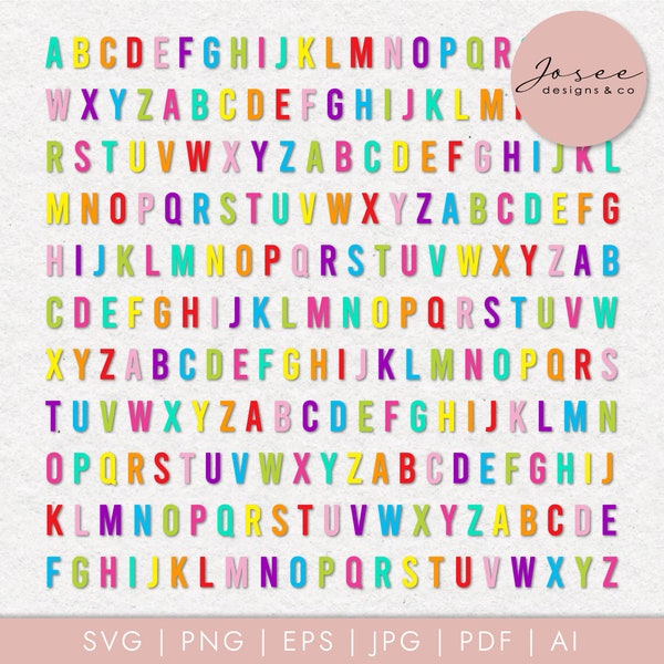 Confetti Letters - Etsy