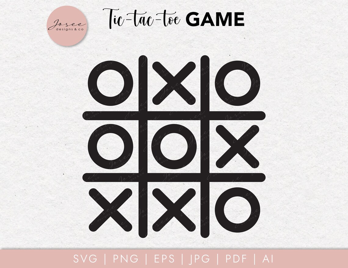 Tic Tac Toe Svg Tic Tac Toe Board Svg Tic Tac Toe Grid Svg - Etsy Canada