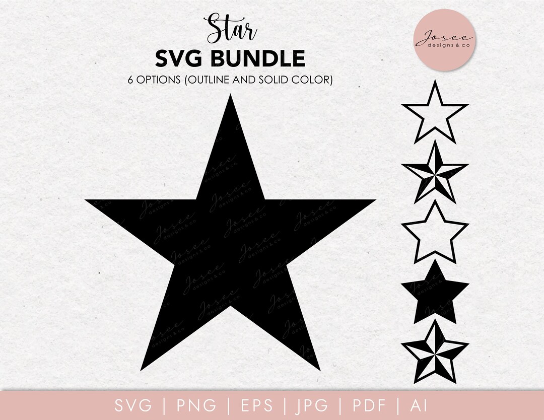 Stern svg Bundle, Star Outline Svg, Star Svg, Star Clipart, Star Cutout ...