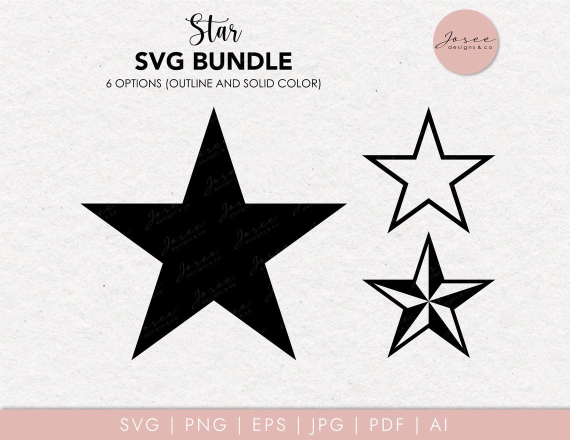 Star Svg Bundle Star Outline Svg Star Svg Star Clipart - Etsy