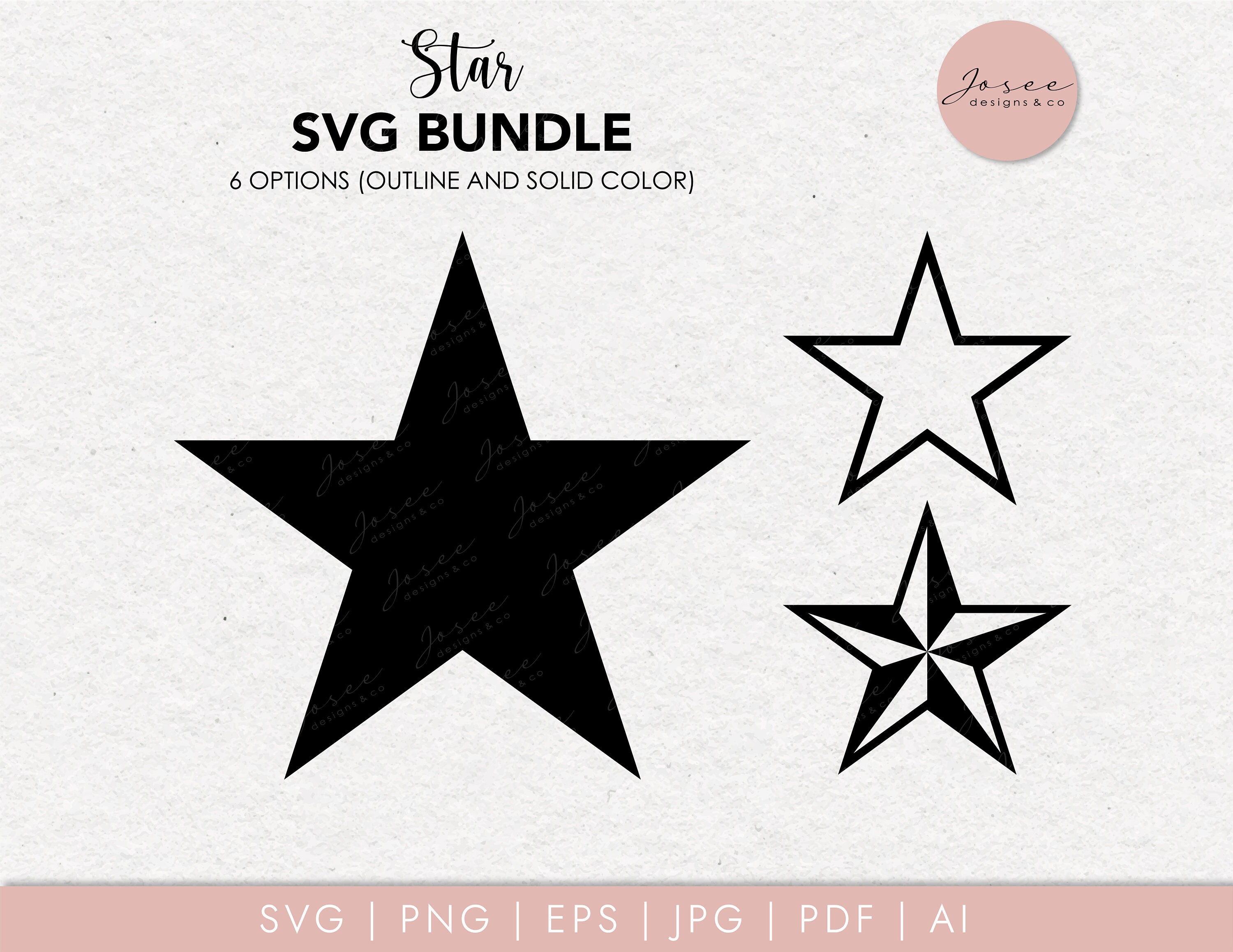 Stern svg Bundle Star Outline Svg Star Svg Star Clipart | Etsy