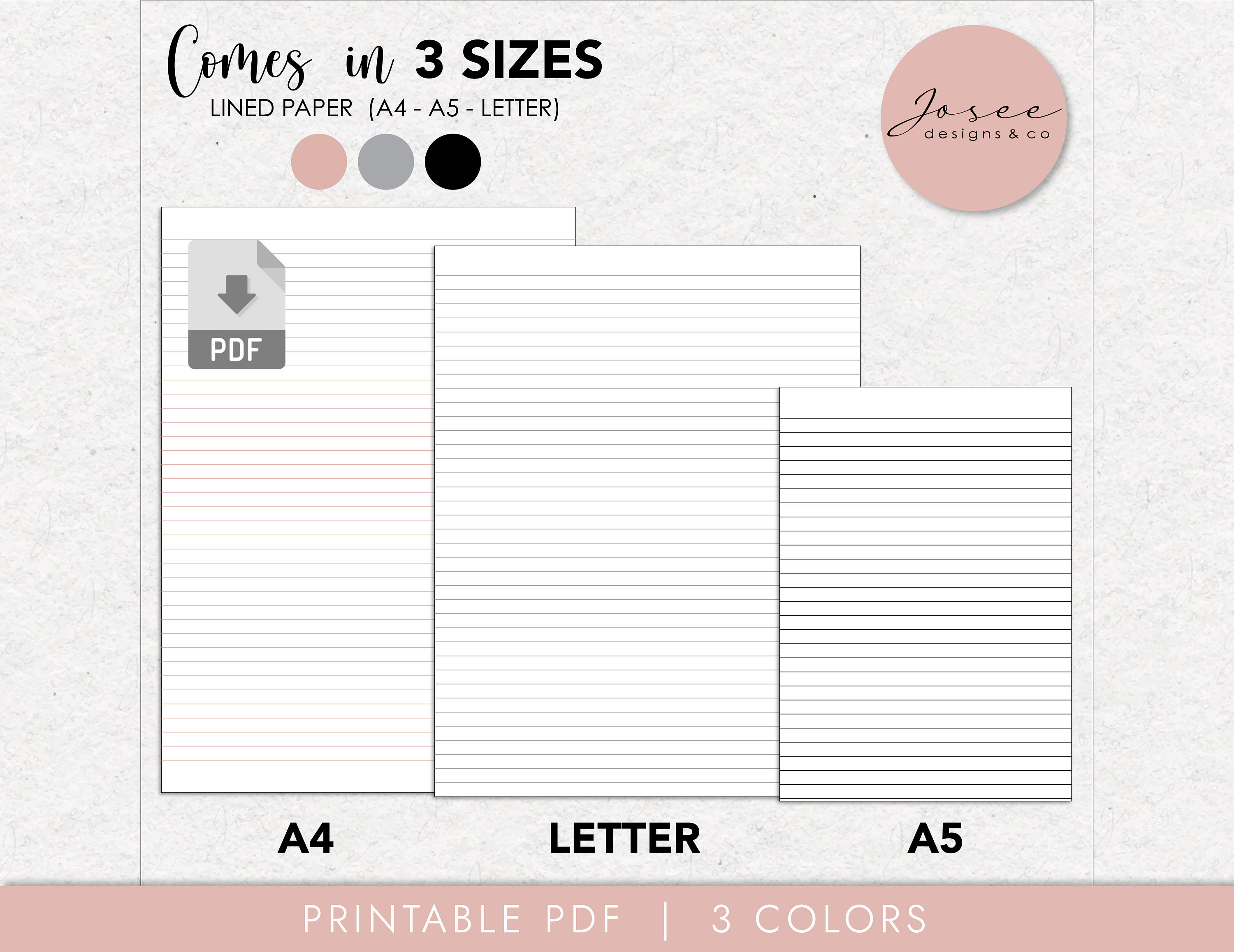 Dot Grid Paper Lined Paper Graph Paper Notebook Paper - Etsy