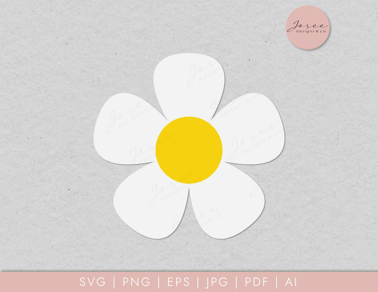 Retro Daisy Svg, Daisy Monogram Svg, Spring Svg, Hippie Flower SVG ...