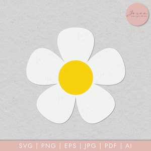 Retro Daisy Svg, Daisy Monogram Svg, Spring Svg, Hippie Flower SVG ...