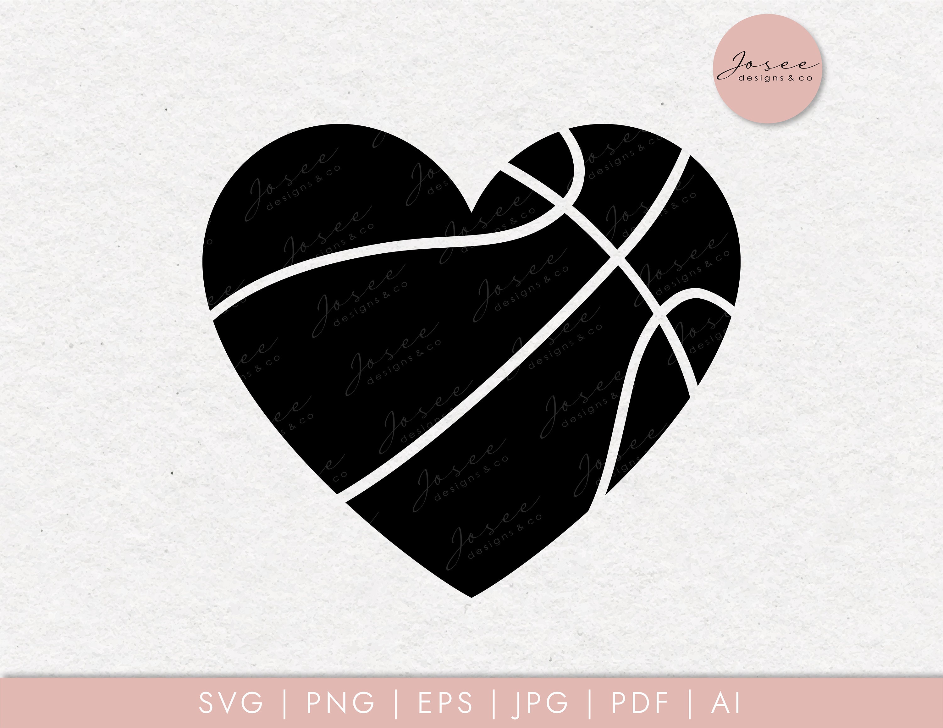 Basketball Heart SVG Sports Svg Bundle Basketball Lover - Etsy